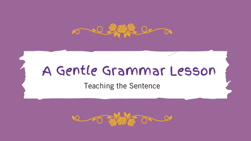 Train Up a Child Publishing | A Gentle Grammar Lesson